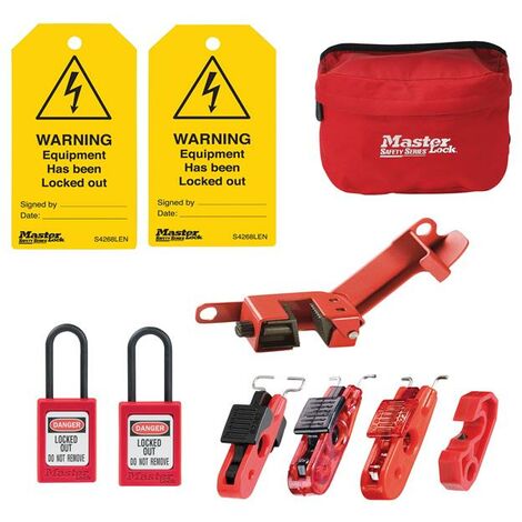 Master Lock ELECKIT-EN Electrical Lockout Kit, 9 Piece MLKSELECKIT2