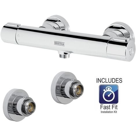 Bristan Frenzy Thermostatic Bar Mixer Shower Valve Only Cool Touch Fast Fit Kit