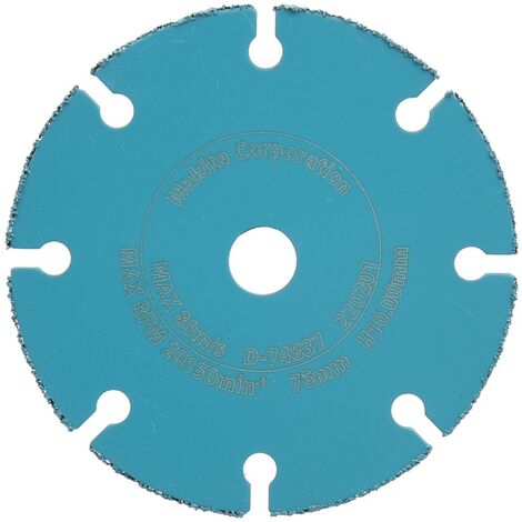 Makita D-74837 76mm x 10mm TCG Cutting Tungsten Carbide Blade - DMC300 ...
