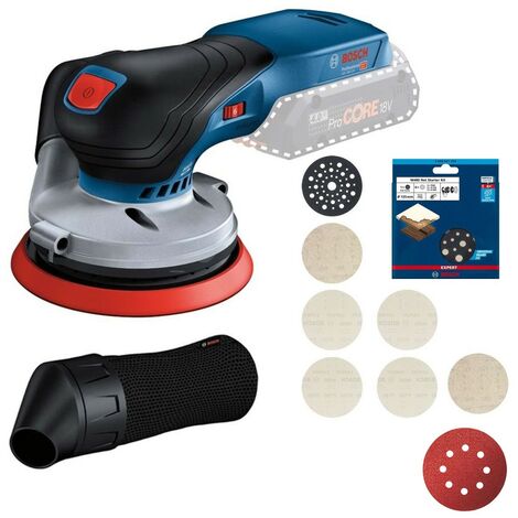 Bosch GEX 18V-125 Brushless 18v Random Orbital Sander Bare +7pc EXPERT M480 Mesh