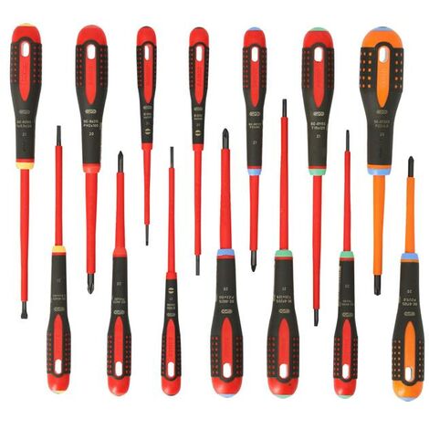 Bahco BE-9876S BE-9872 ERGO Screwdriver Set 14 Piece BAH9876S