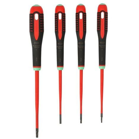 Bahco BE-9880SL ERGO Slim VDE Insulated Screwdriver Set 4 Piece BAH9880SL