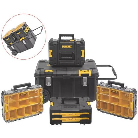 Dewalt DWST60809-1 5PC TSTAK Rolling Job Chest Toolchest Tool Box Stackable