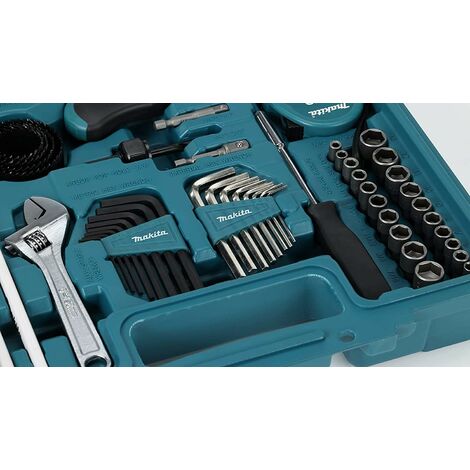 Makita 255 PC Socket Flat Bit Drill Bit Set Masonry HSS Drill Nut ...