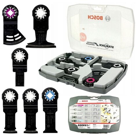 Bosch 6 Piece Starlock Multi Tool Blade Set Electrician Drywall BIM Plunge Saw