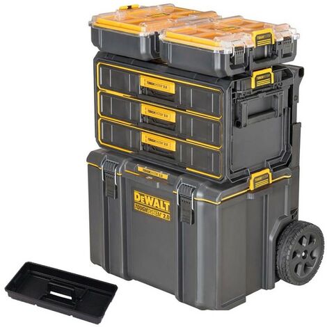 Dewalt Toughsystem 2 Rolling Mobile Tool Storage Trolley 3 Drawer + 2 ...