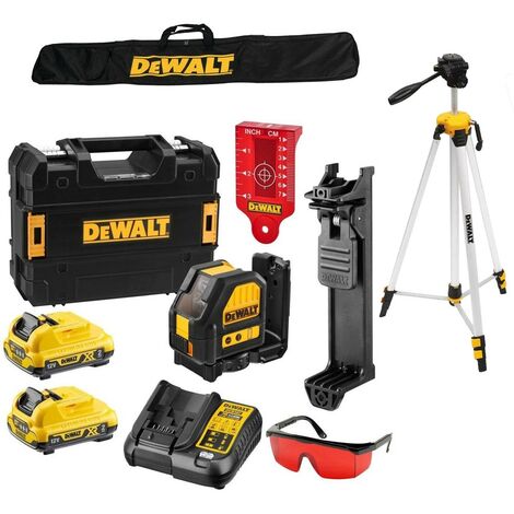 Dewalt DCE088D2R 12v Cross Line Laser Level 2 x2ah Tstak Case + Dewalt ...