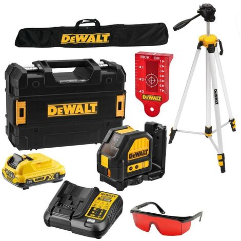 Dewalt DCE088D1R 12v Cross Line Laser Level 1 x 2ah Tstak Case + Dewalt ...