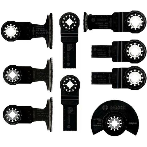 Bosch 2608669146 9 Piece Universal Starlock Multi Tool Blade Set Wood ...