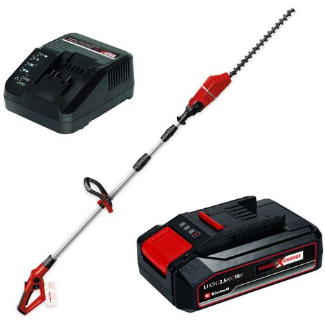 Einhell GE-HH 18/45 18v Telescopic Cordless Pole Hedge Cutter Trimmer ...