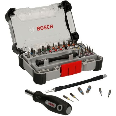 Bosch 42 PC Precision Screwdriver Bit Set Flexible Extension Device ...