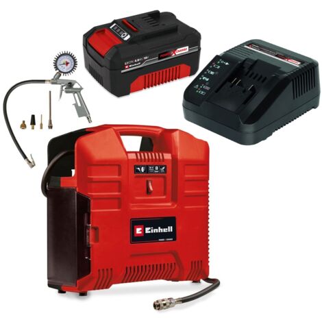 Einhell Power X-Change 18v Cordless Portable Compressor TE-AC + 4AH Kit