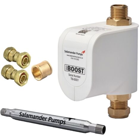 Salamander TAPBOOST Single Outlet Booster Pump + 1/2"" 3-15L Water ...