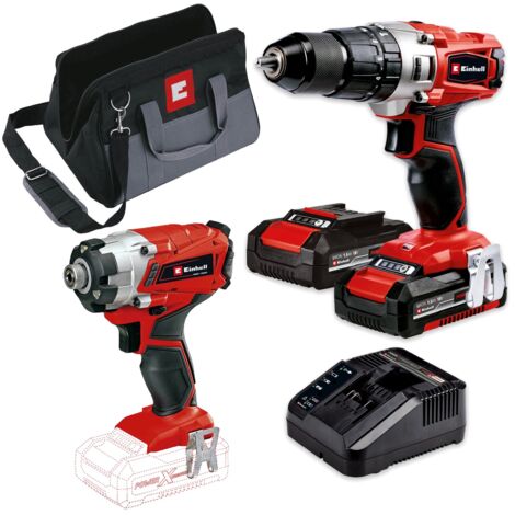 Einhell Power X-Change 18v Twin Pack - 18v Cordless Combi Drill ...