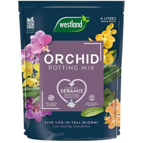 Westland Orchid Potting Mix Compost Indoor Plant 4 Litres Enriched With ...