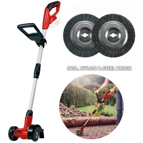 Einhell 18v Cordless Wire Brush Patio Cleaner Weed Moss Grout GC-CC 18 ...