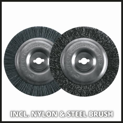 Einhell 18v Cordless Wire Brush Patio Cleaner Weed Moss Grout GC-CC 18 ...