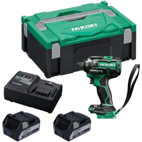 HiKOKI WR18DH Brushless 1/2 Impact Wrench 350nm Inc x2 5AH Battery and Case