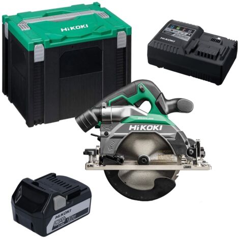 HiKOKI C1806DB Brushless 165mm Circular Saw 18V Cordless Saw X1 5AH Battery Case