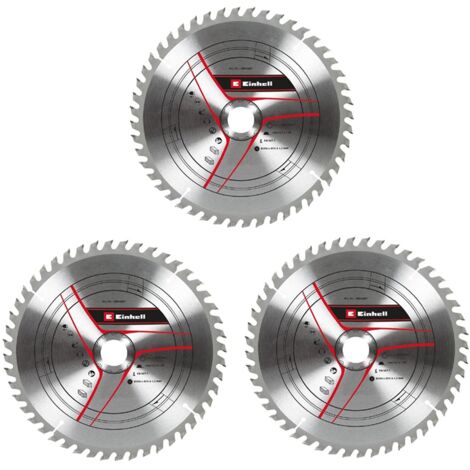 X3 Einhell KWB 254mm Mitre Saw Blade Table 48T HM Diameter TC-TS 2225 ...