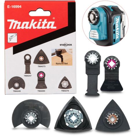 Makita Starlock Multi Tool 5 Piece Renovation Set Plunge Segment Blade ...