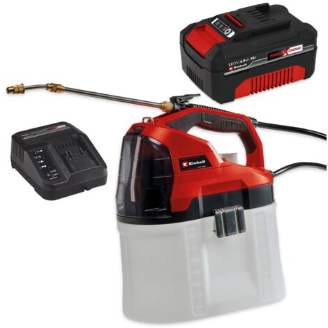 Einhell 18v Cordless Pressure Sprayer Handheld Power X-Change +4AH ...