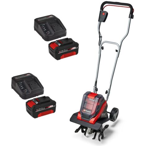 Einhell Cordless Twin 18v/36v Tiller Cultivator Rotavator 2 x 4.0AH ...