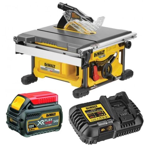Dewalt DCS7485T1 54v XR FlexVolt Portable Table Saw Cordless 1 x 6.0ah ...