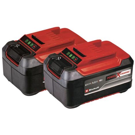 Einhell 2 X 5.2Ah PXC 18V PLUS Battery Power X-Change Rechargeable 36V Twin