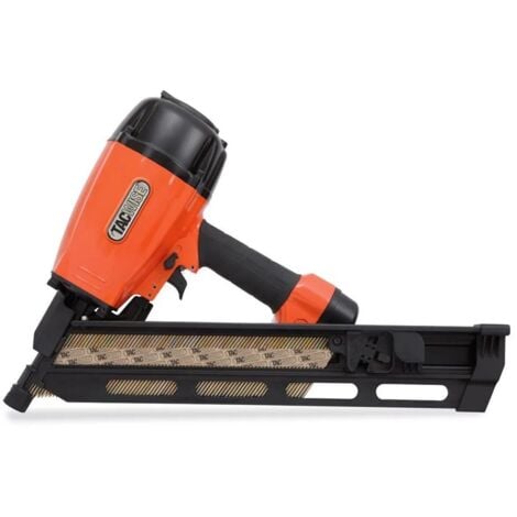 Tacwise KDH90V Pneumatic Framing Angled Nail Gun 34 Degree 90mm Nailer ...