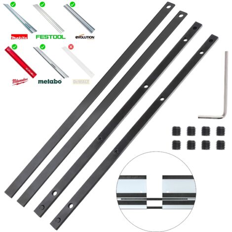 2x 1.5m Guide Rail for Festool Makita Milwaukee Plunge Saws + Pair ...