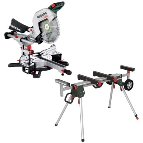 Metabo 18V KGS 18 LTX BL 305 Brushless Mitre Saw + Roller Stand 305mm ...