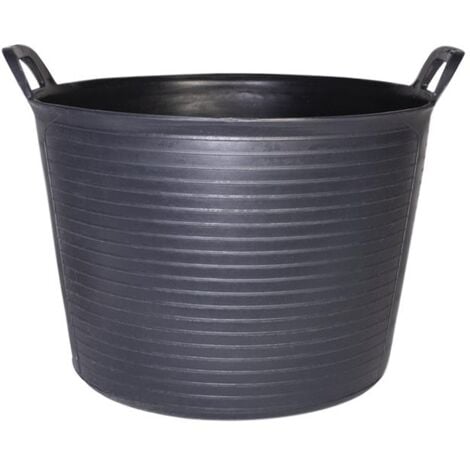 Rubi 88773 No. 3 FLEXTUB Plastic Tub Black 40 litre RUB88773