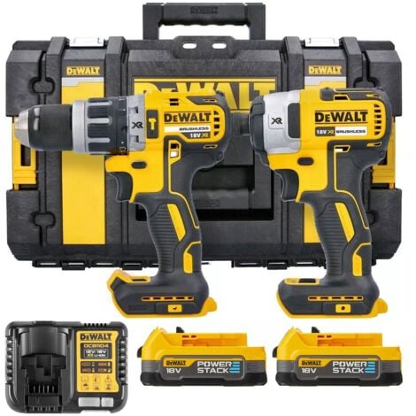 Dewalt DCK266E2 18v Brushless DCD796 Combi Drill DCF887 Impact Driver POWERSTACK