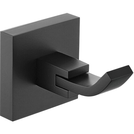 Bristan SQ HOOK BLK Square Hook Brass Black