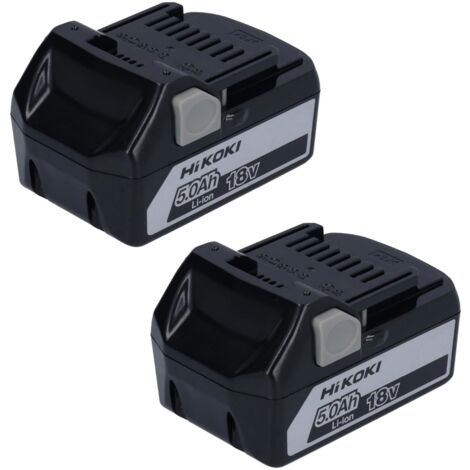 X2 HiKOKI BSL1850 18V 5.0ah Li-ion Compact Battery Slide Battery Pack ...