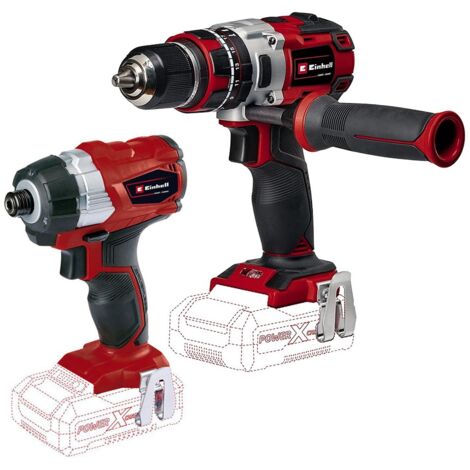 Einhell 18v Power X Change 18V Brushless Combi Hammer Drill + Impact ...