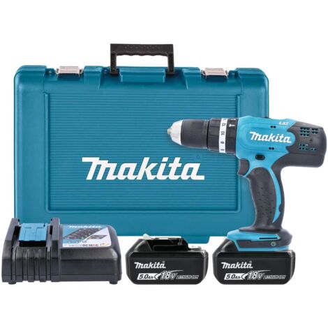 Makita DHP453T001 18v Combi Hammer Drill Includes 2 x 5.0AH Battery DHP453