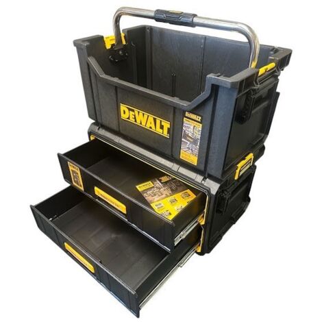 Dewalt Toughsystem 2.0 DS280 Tote Tool Box + 2 Deep Drawer Toolbox ...