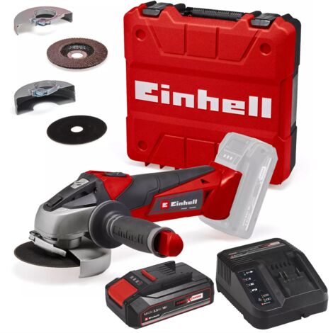 Einhell TE-AG 18/115 Q Li Cordless Angle Grinder Power X-Change Case ...