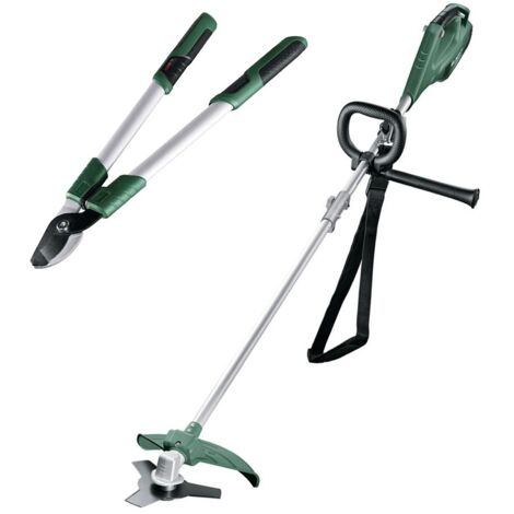 Bosch Corded 240v Cutter Grass Line Strimmer Trimmer + Long Handled Loppers