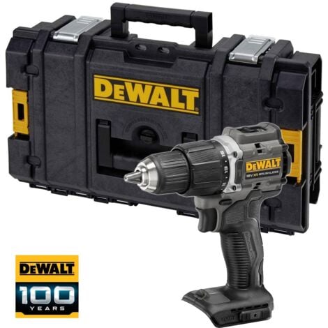 Dewalt DCD100N Black 18v XR Brushless Combi Hammer Drill 100YR +Toughsystem Case