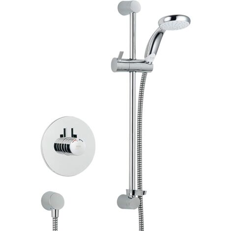 Mira Showers Miniduo Mixer Shower BIV ECO + Shower Riser Rail Chrome 1. ...