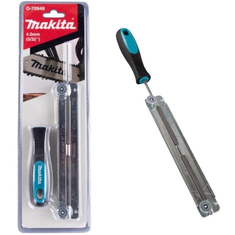 Makita D-70948 4.0mm Chainsaw Chain Sharpening Round File & Guide Set