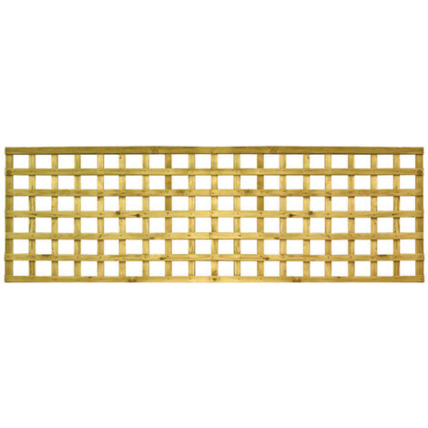 Zest 3 x Country Square Wooden Trellis 1.83m x 0.6m 2ft Garden Screen ...
