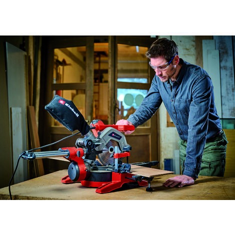 Einhell Sliding Mitre Saw 216mm Double Bevel Dual Sided 240v +Laser ...