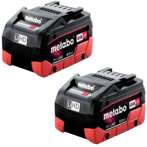 X2 Metabo 625369000 Slide Battery Pack 18V 8.0Ah LiHD Air Coooled CAS ...