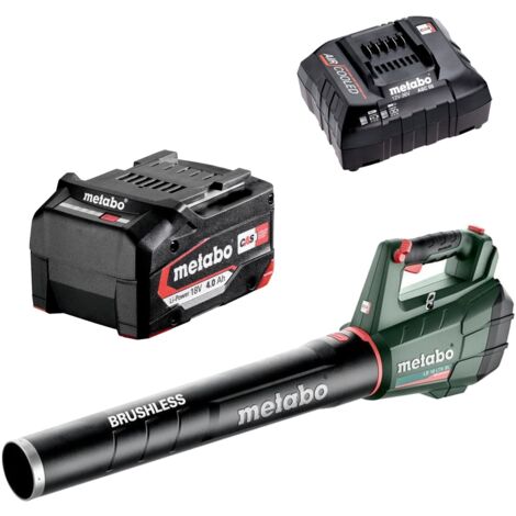 Metabo 601607850 Cordless Leaf Blower 18V Quiet Blower LB LTX + 4AH ...