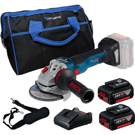 Bosch GWS V-10 115mm Brushless Cordless 18v Angle Grinder + X2 5AH Kit ...