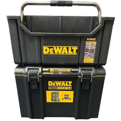 Dewalt Toughsystem 2.0 DS280 Tote Tool Box + DS400 Stackable Organiser ...